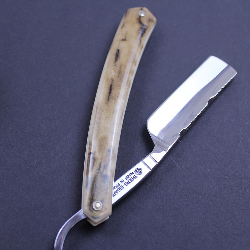 Thiers Issard 6/8 Mammoth Ivory Razor, Sun Design | The Invisible Edge