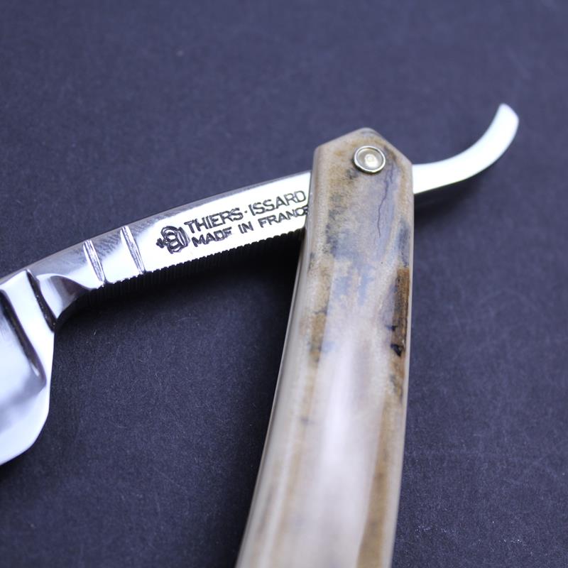 Thiers Issard 6/8 Mammoth Ivory Razor, Sun Design | The Invisible Edge