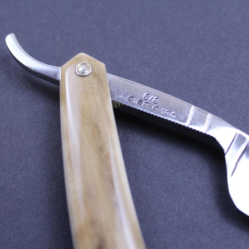 Thiers Issard 6/8 Mammoth Ivory Razor, Sun Design | The Invisible Edge