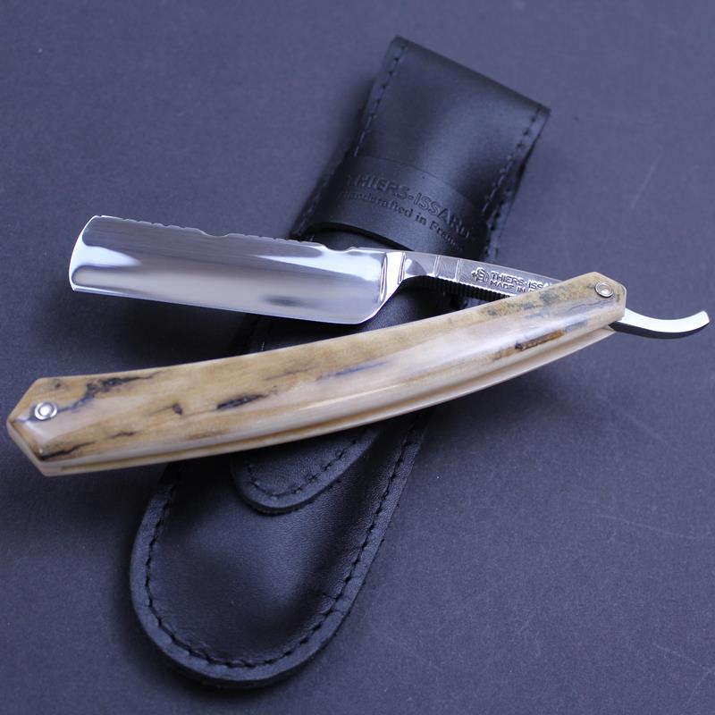 Thiers Issard 6/8 Mammoth Ivory Razor, Sun Design | The Invisible Edge