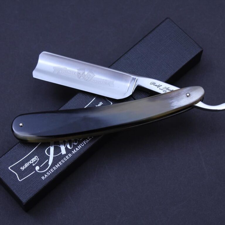 Ralf Aust 7/8 Horn Spanish Point Razor | The Invisible Edge